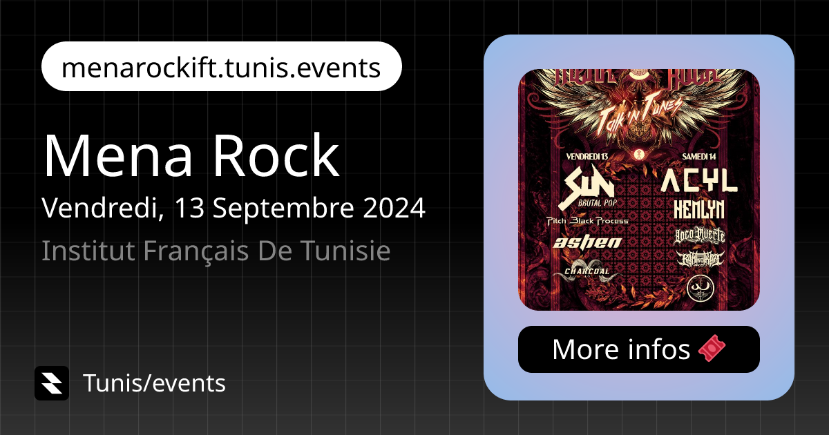 Mena rock - tunis.events