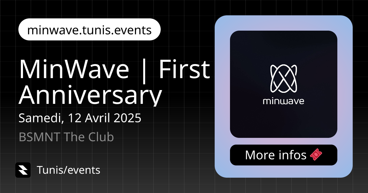 Minwave | first anniversary - tunis.events