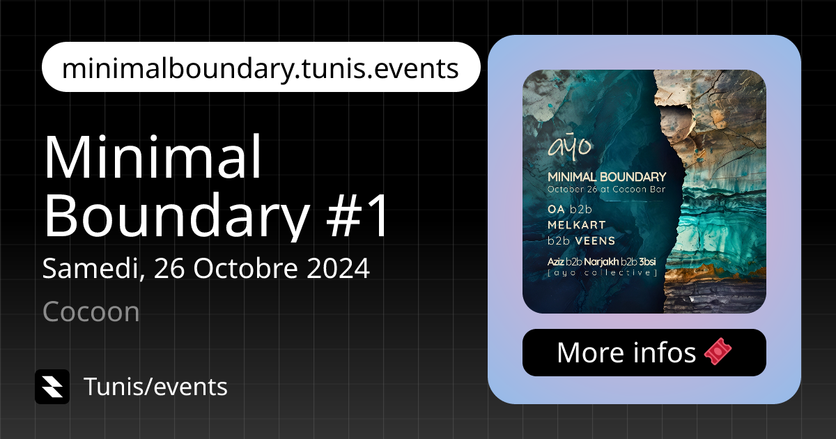 Minimal boundary - tunis.events